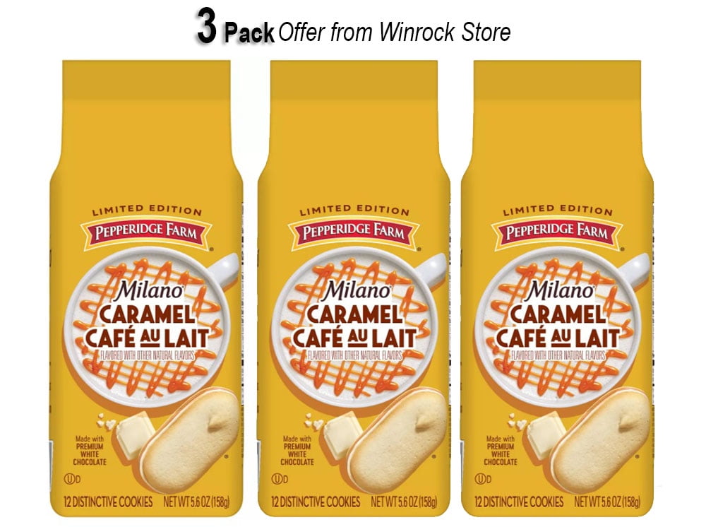 Pepperidge Farm Carmel Café Milano, 12 Cookies, 5.6 oz (3 Pack) Offer from Winrock Store ...