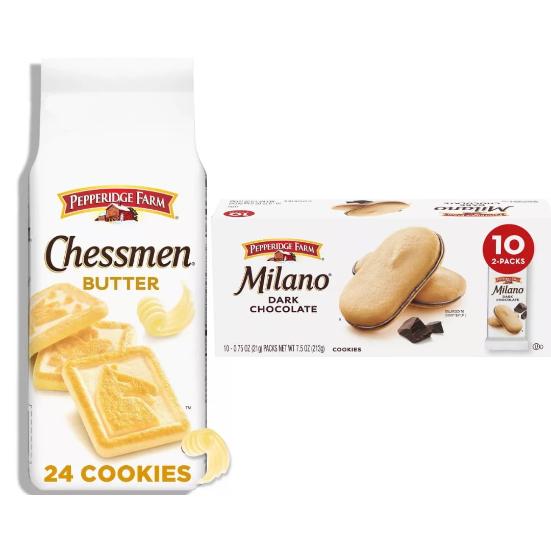 Pepperidge Farm Chessmen Butter Cookies - 7.25oz and Pepperidge Farm ...