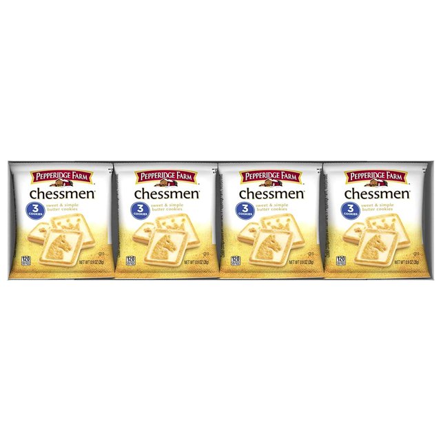 Pepperidge Farm Chessmen Butter Cookies HYZ01 Multipack, 8 Packs, 3 ...