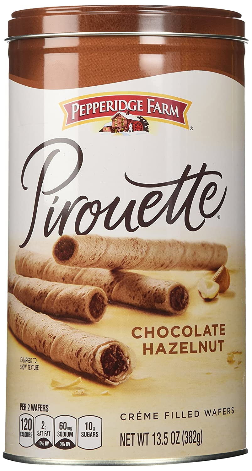 Pepperidge Farm Crme Filled Pirouette Rolled Wafers, Chocolate Hazelnut ...