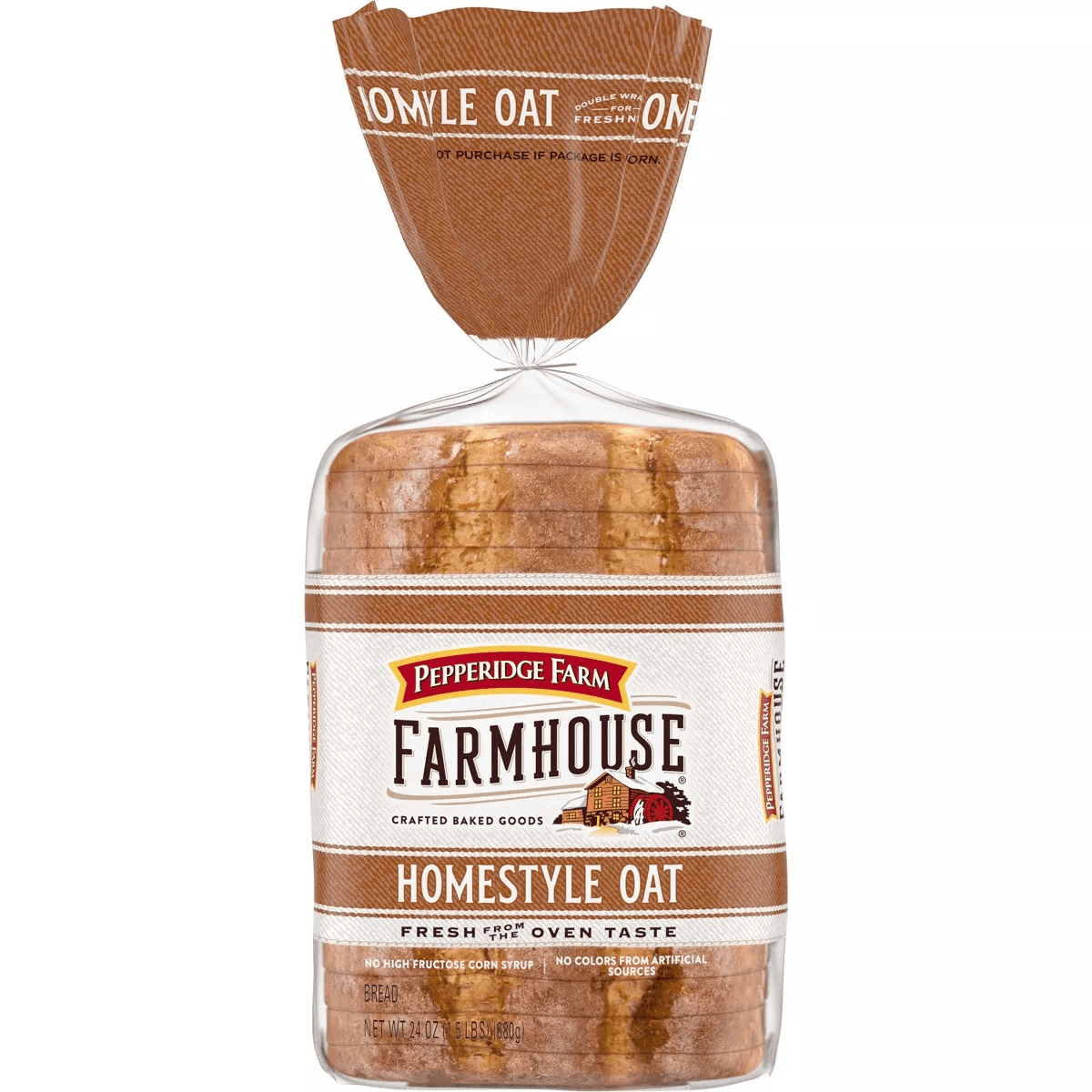 Pepperidge Farm Farmhouse Homestyle Oat Bread, 4-Pack 24 oz. Loaves ...