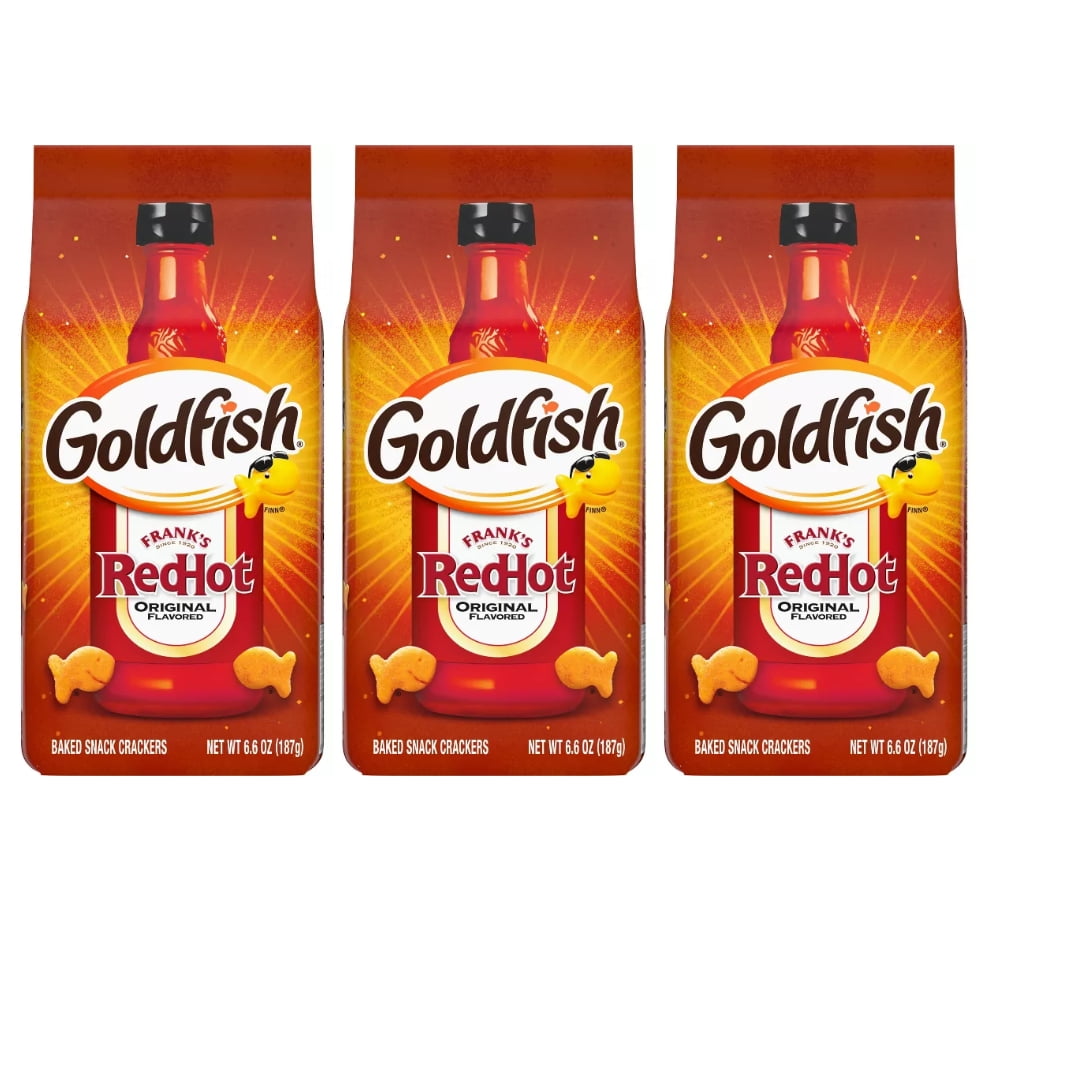 Pepperidge Farm Franks Red Hot Goldfish - 6.6oz Pack of 3 - Walmart.com