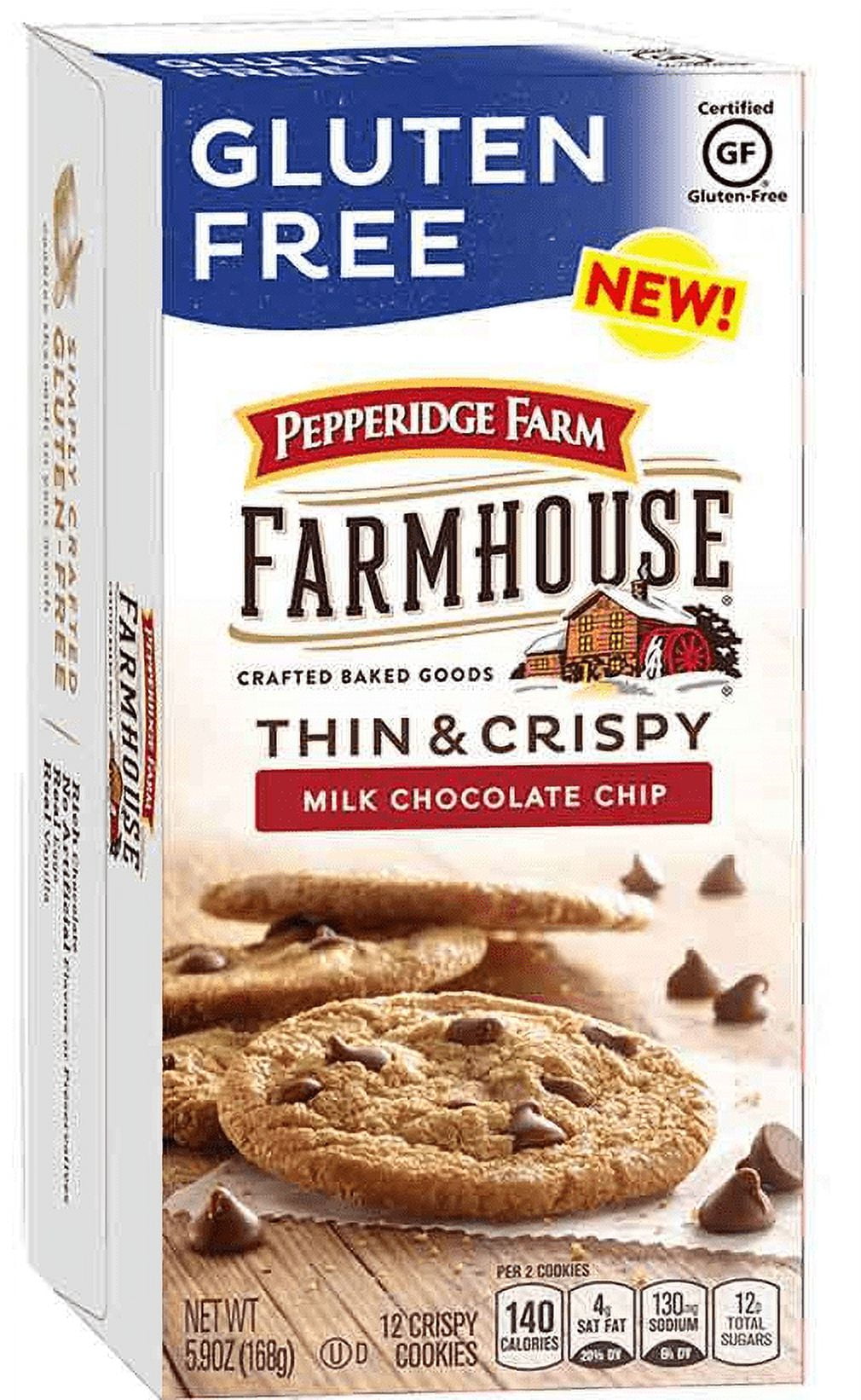 Pepperidge Farm Gluten Free Milk Chocolate Chip Thin & Crispy Cookies ...
