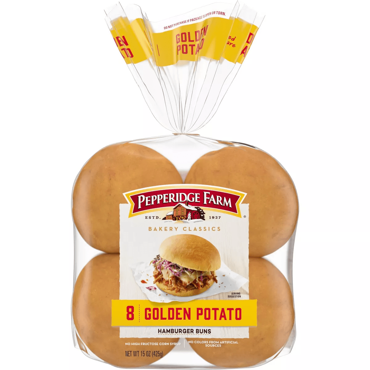 Pepperidge Farm Golden Potato Hamburger Buns, 3-Pack 8 Count Bags ...