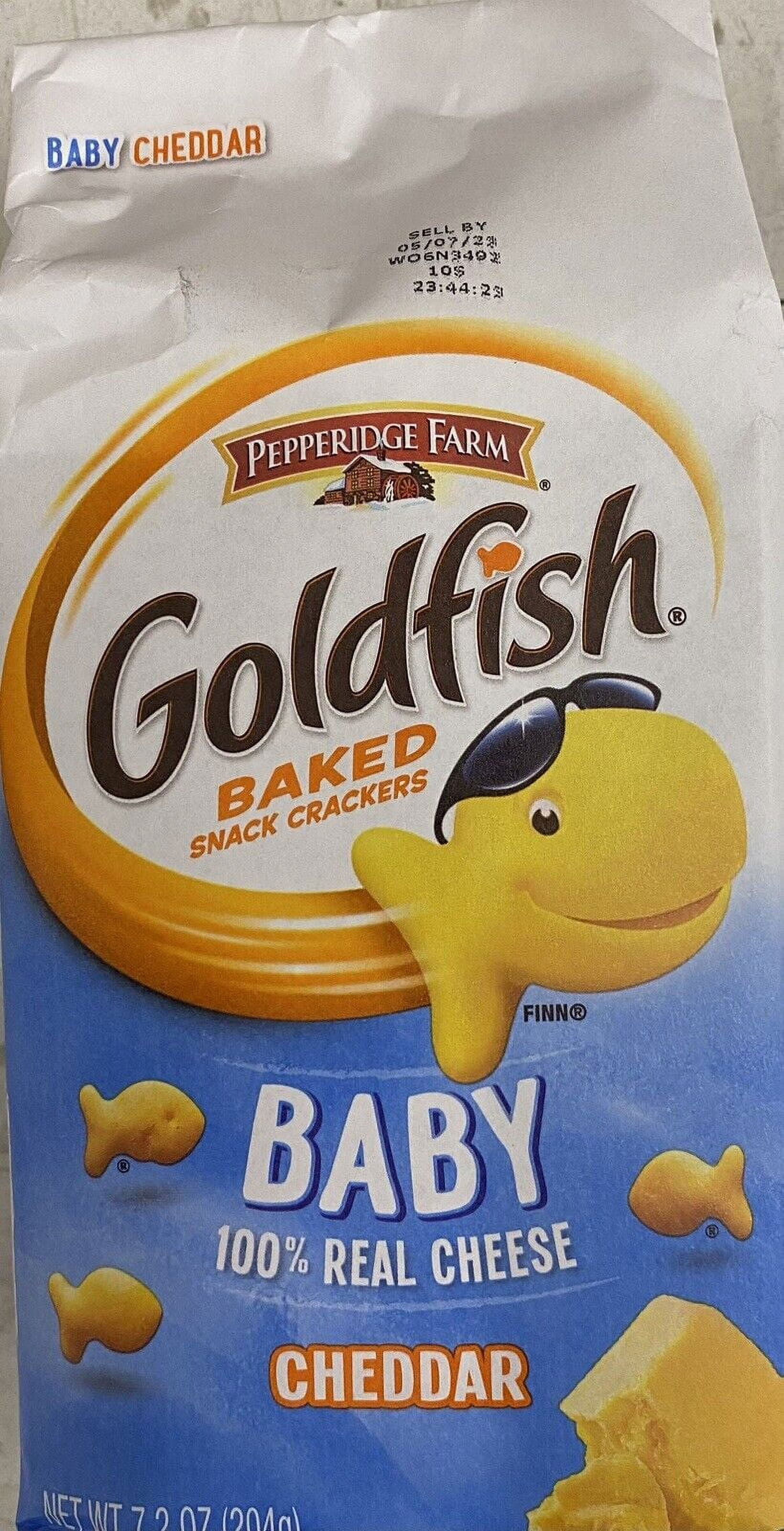 Pepperidge Farm Goldfish BABY CHEDDAR Baked Snack Crackers NEW 7.2 oz ...