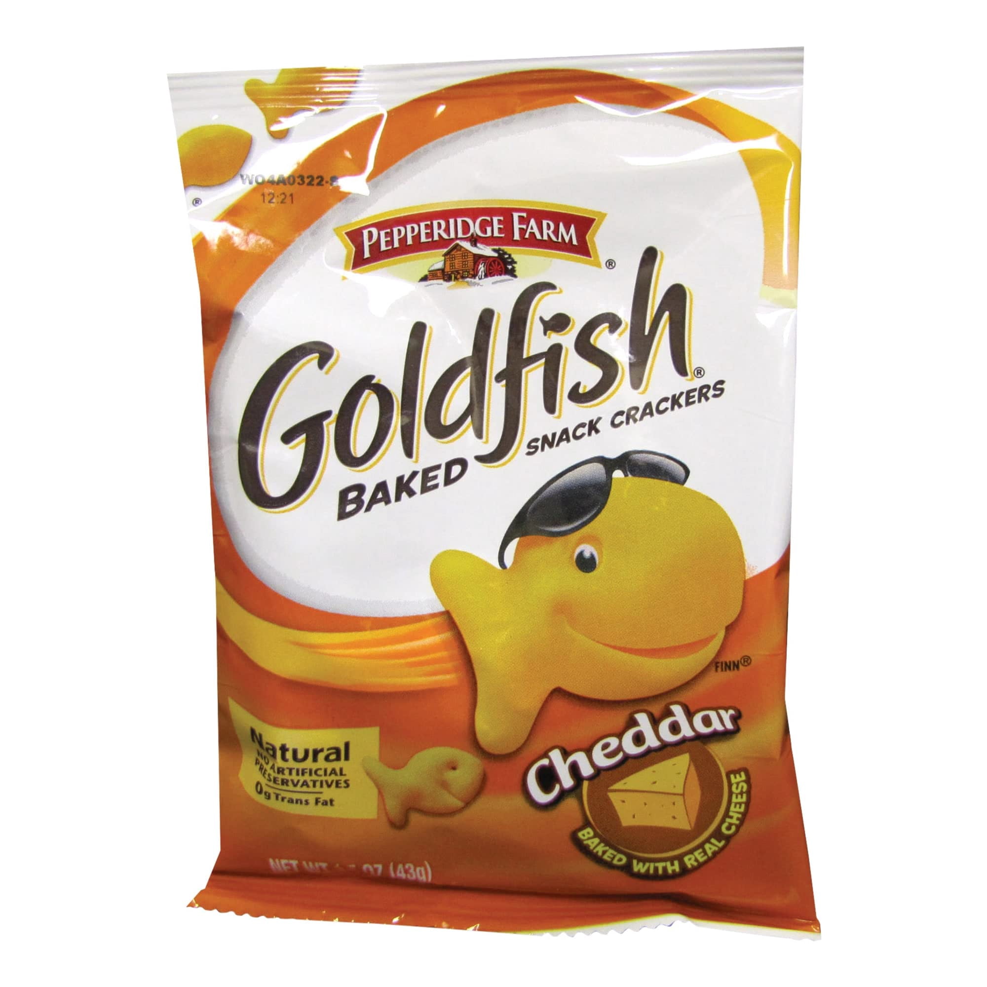 Pepperidge Farm Goldfish, Cheddar, 1.5-ounce HYZ01 bags (pack of 72 ...