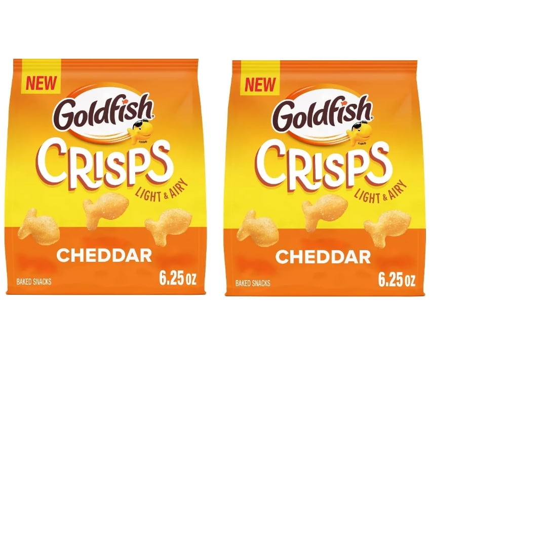 Pepperidge Farm Goldfish Cheddar Crisps - 6.25oz Pack of 2 - Walmart.com