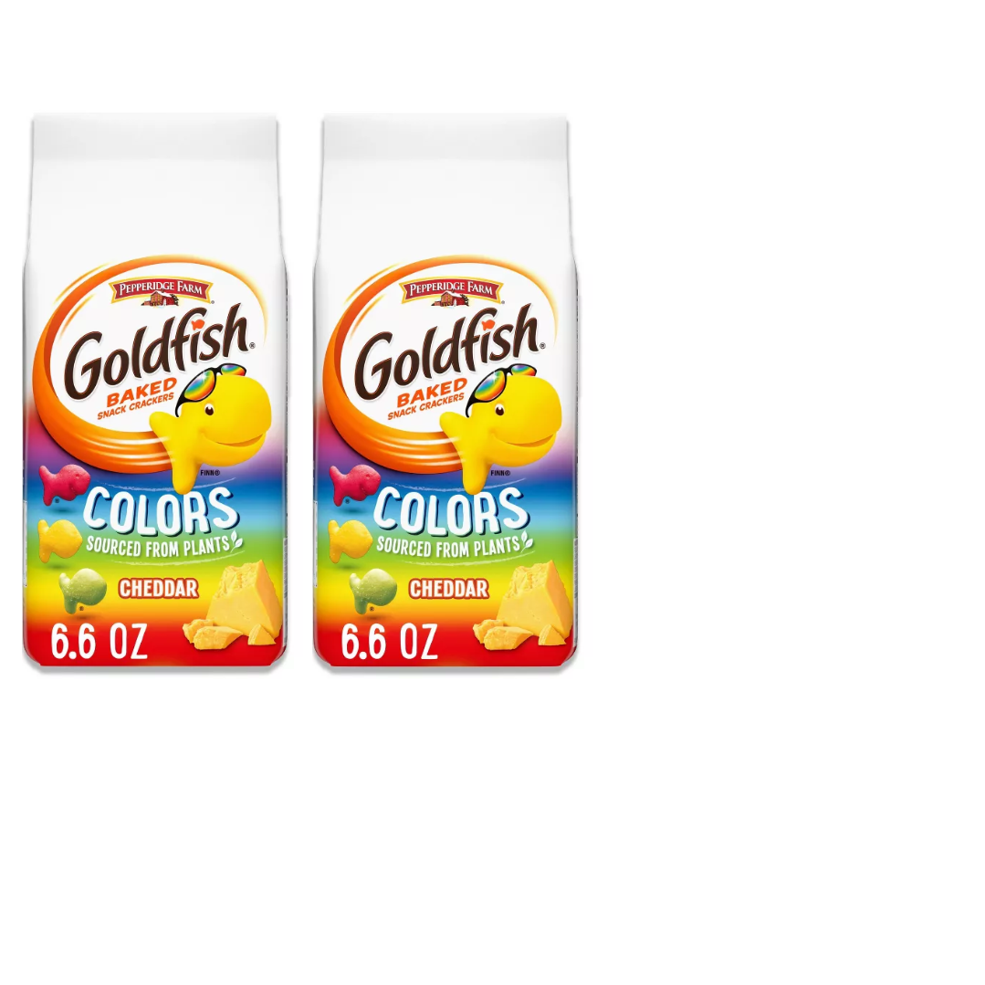 Pepperidge Farm Goldfish Colors Cheddar Crackers pack of 2 - Walmart.com