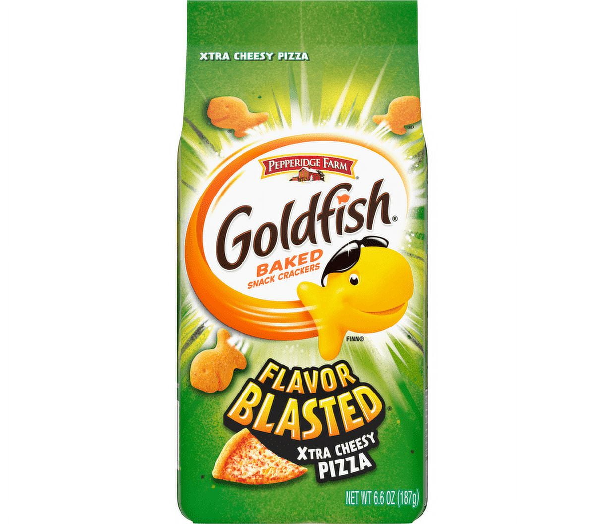 Pepperidge Farm Goldfish Flavor Blasted Cheesy Pizza Crackers, 3-Pack 6 ...