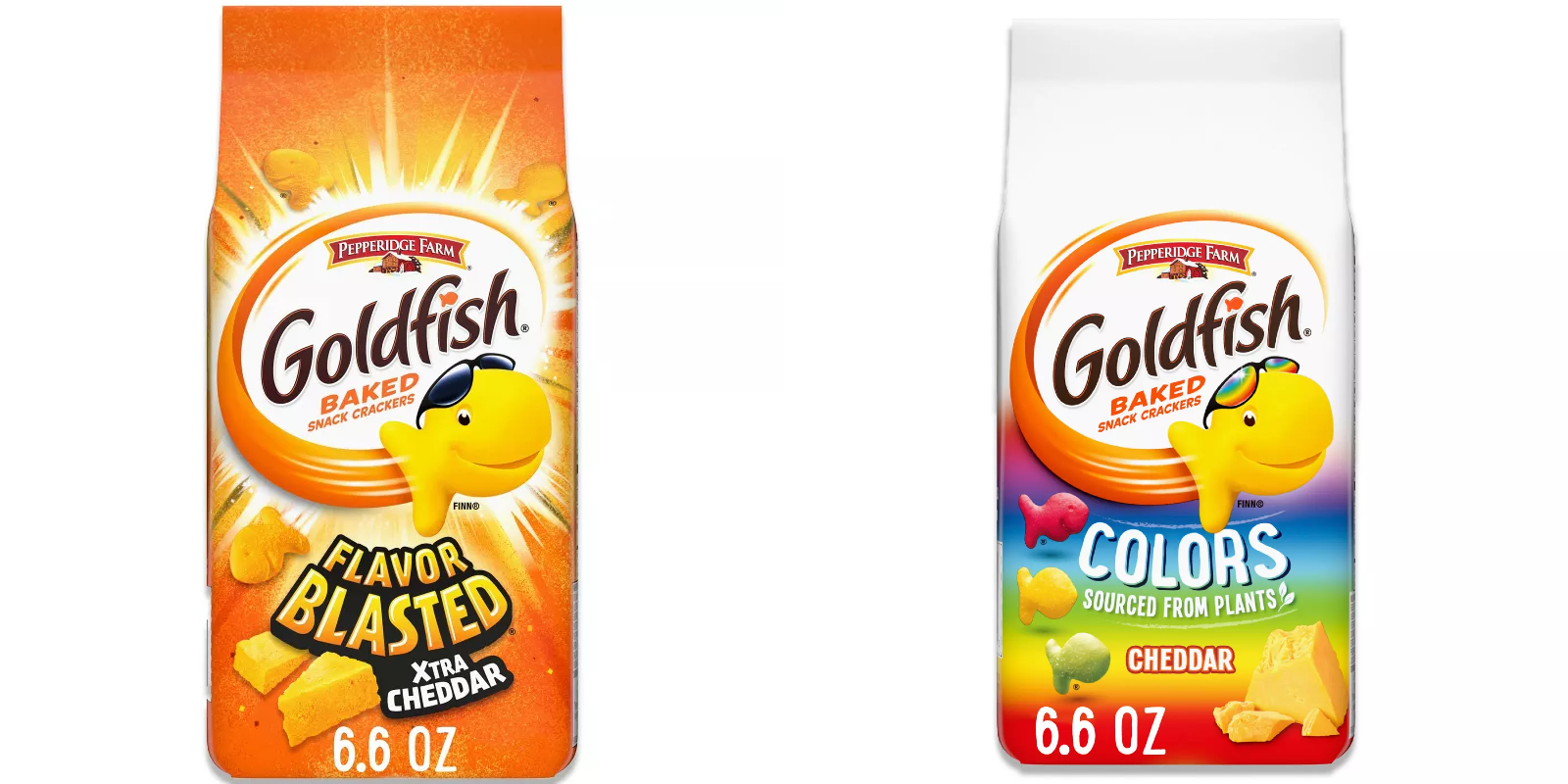 Pepperidge Farm Goldfish Flavor Blasted Extra Cheddar Snack Crackers 6 ...