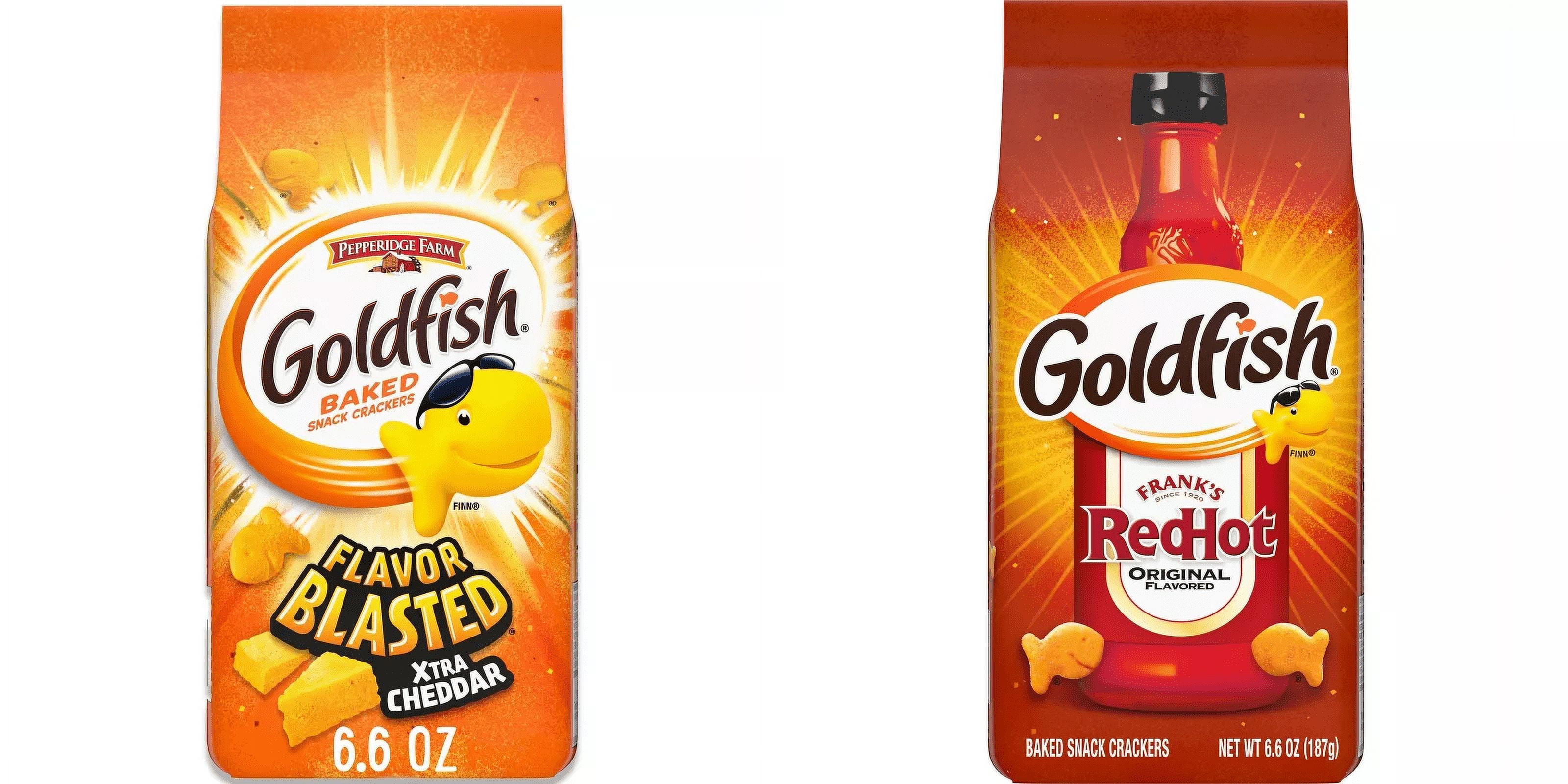 Pepperidge Farm Goldfish Flavor Blasted Extra Cheddar Snack Crackers 6 ...