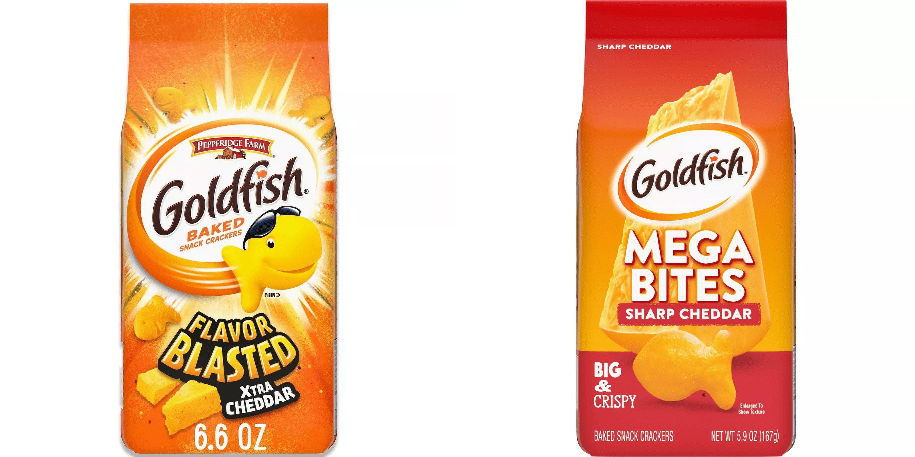 Pepperidge Farm Goldfish Flavor Blasted Extra Cheddar Snack Crackers 6 ...