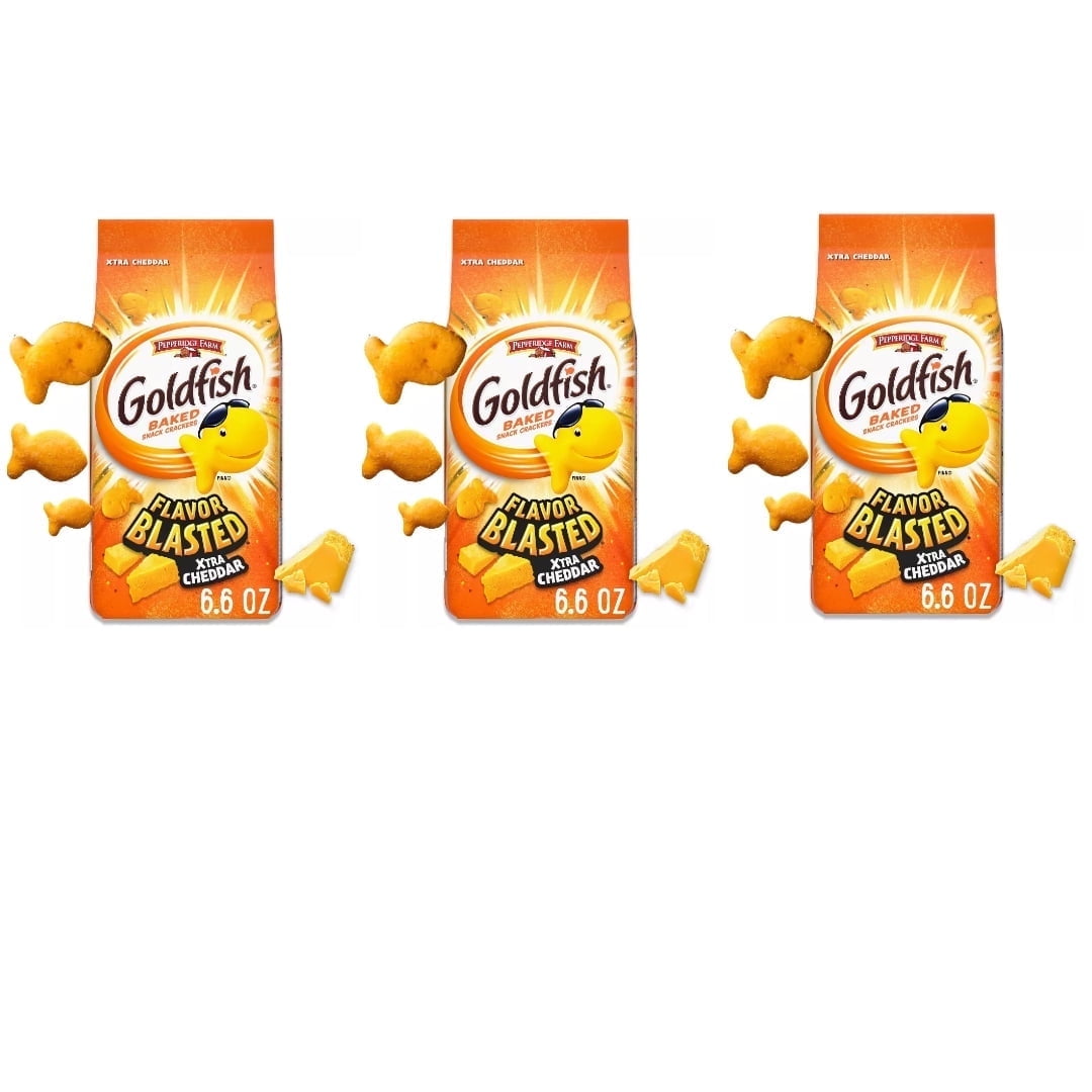 Pepperidge Farm Goldfish Flavor Blasted Extra Cheddar Snack Crackers ...