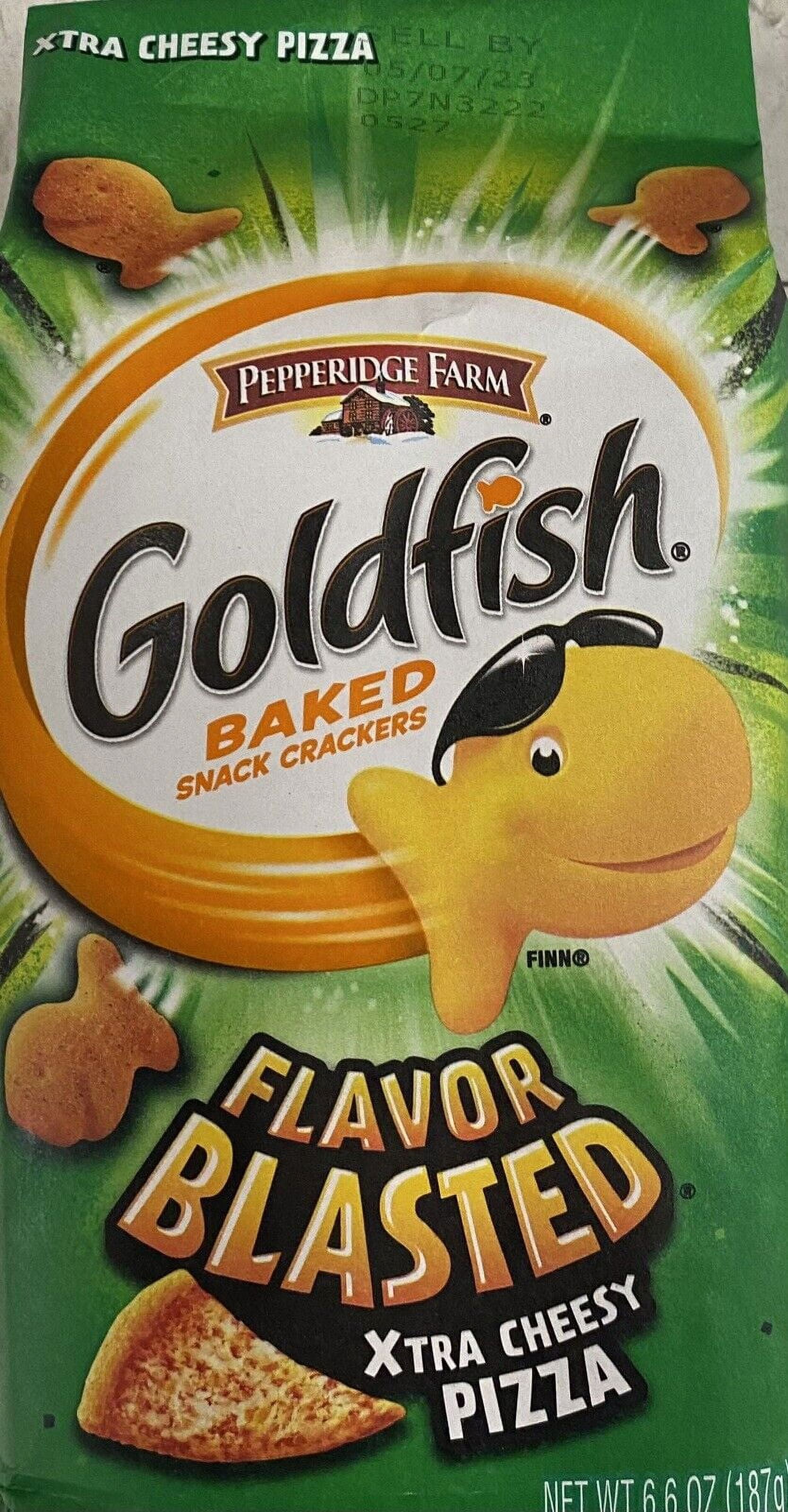 Pepperidge Farm Goldfish Flavor Blasted XTRA CHEESY PIZZA Baked ...