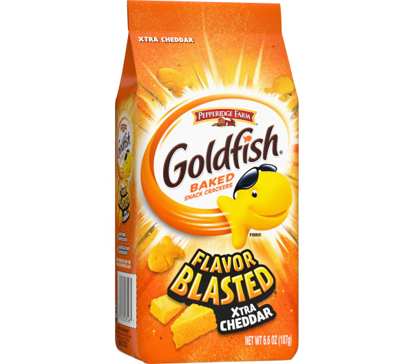 Pepperidge Farm Goldfish Flavor Blasted Xtra Cheddar Crackers, 3-Pack 6 ...