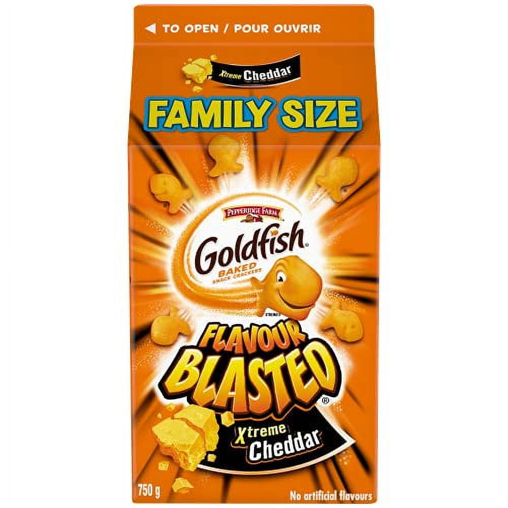 Pepperidge Farm Goldfish Flavour Blasted Xtreme Cheddar Crackers, 750g ...