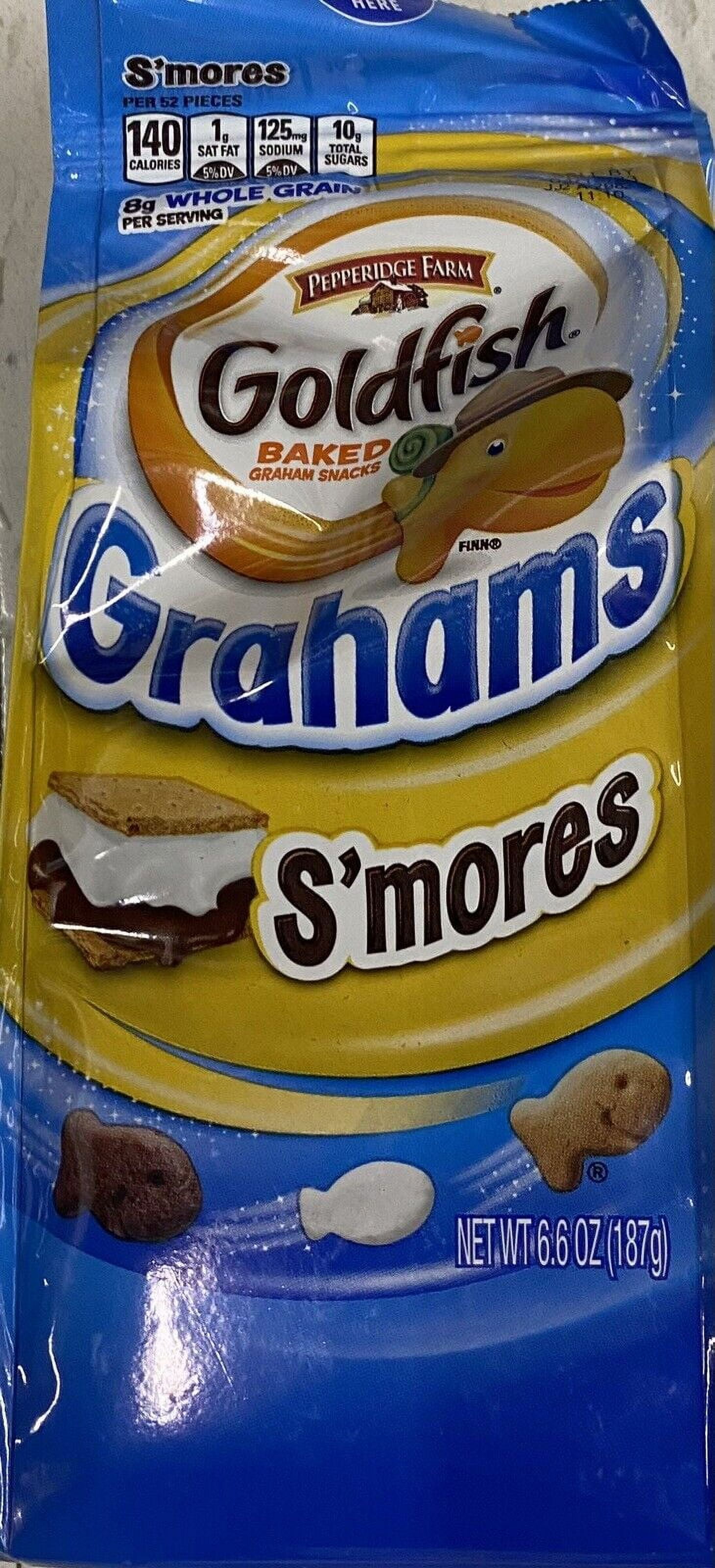 Pepperidge Farm Goldfish GRAHAMS S'MORES SMORES Baked Snack Crackers 6. ...
