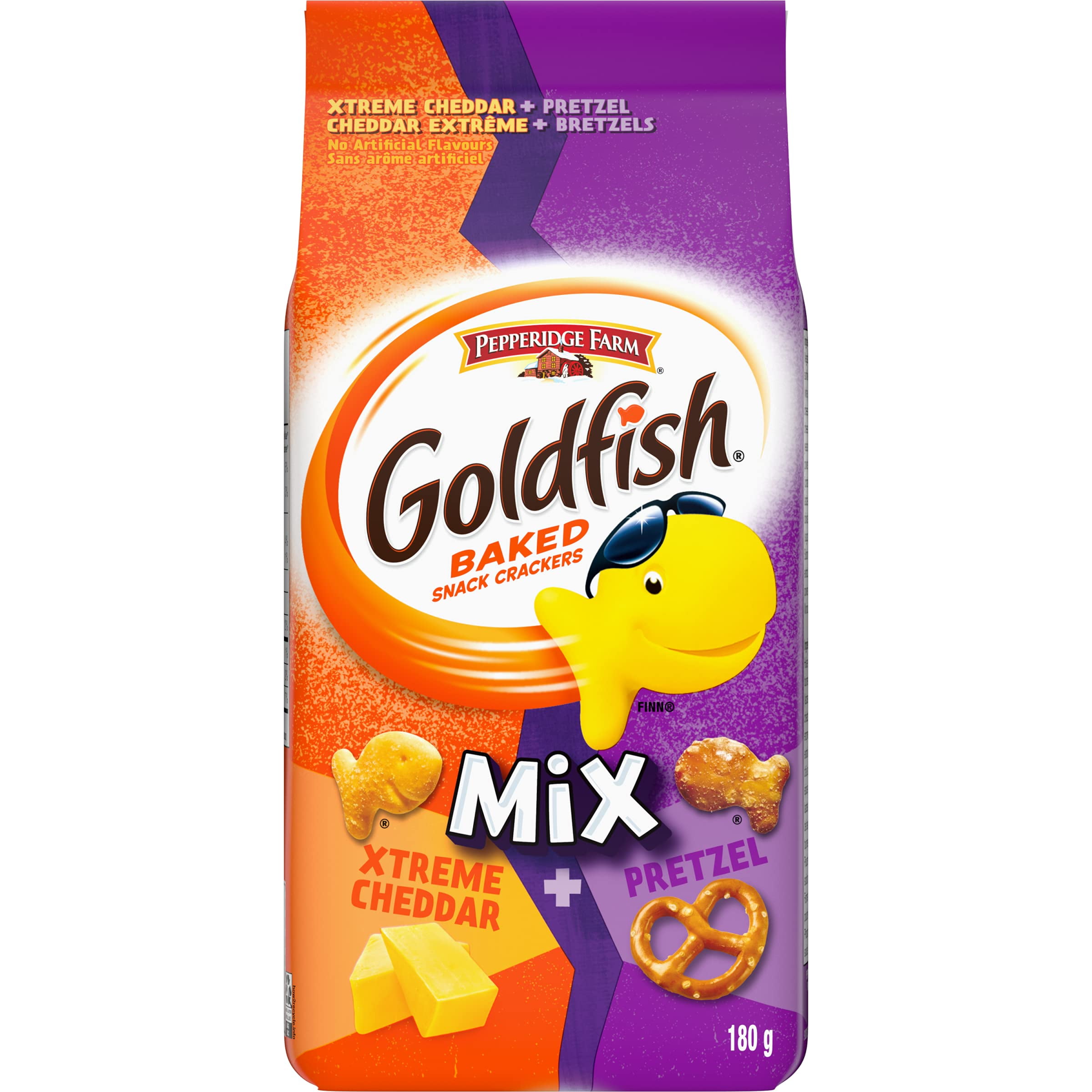 Pepperidge Farm Goldfish Mix Xtreme Cheddar And Pretzel Baked Snack ...
