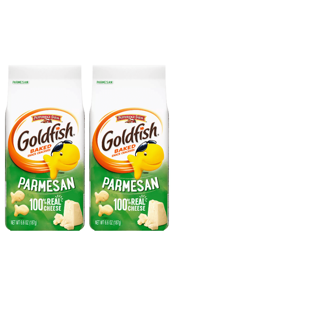 Pepperidge Farm Goldfish Parmesan Crackers, 6.6 oz pack of 2 - Walmart.com