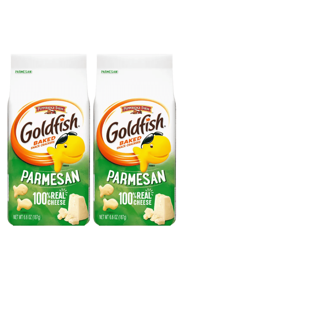 Pepperidge Farm Goldfish Parmesan Crackers - 6.6oz Bag Pack of 2 ...