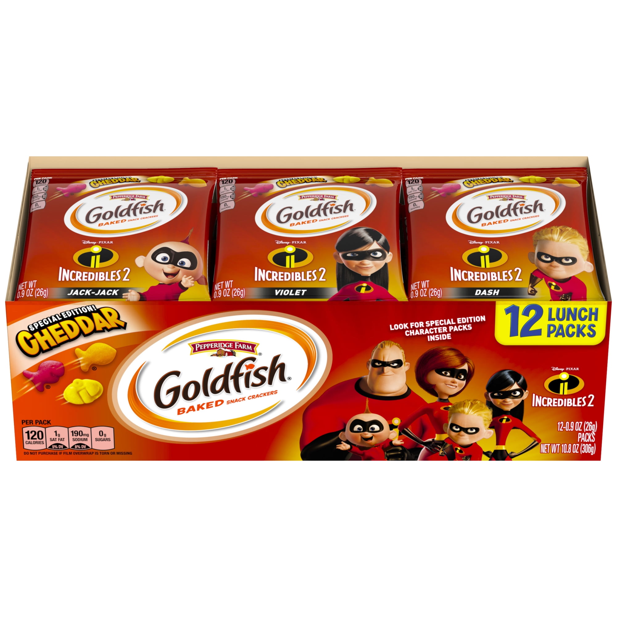Pepperidge Farm Goldfish Special Edition Disney∙Pixar Incredibles 2 ...