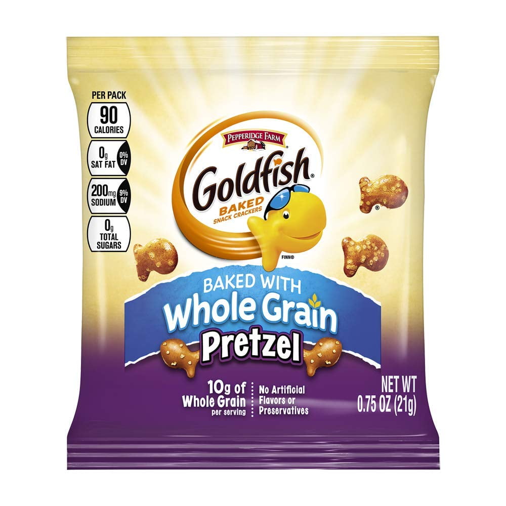 Pepperidge Farm Goldfish, Pretzel Snack Crackers Whole Grain, 0.75 Oz ...