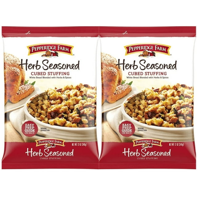 Pepperidge Farm Herb Seasoned Cubed Stuffing 12 oz. Bag Holiday ...