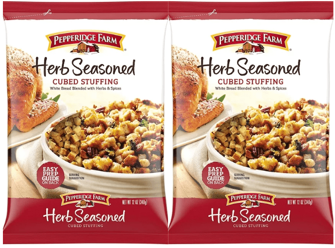 Pepperidge Farm Herb Seasoned Cubed Stuffing 12 oz. Bag Holiday ...