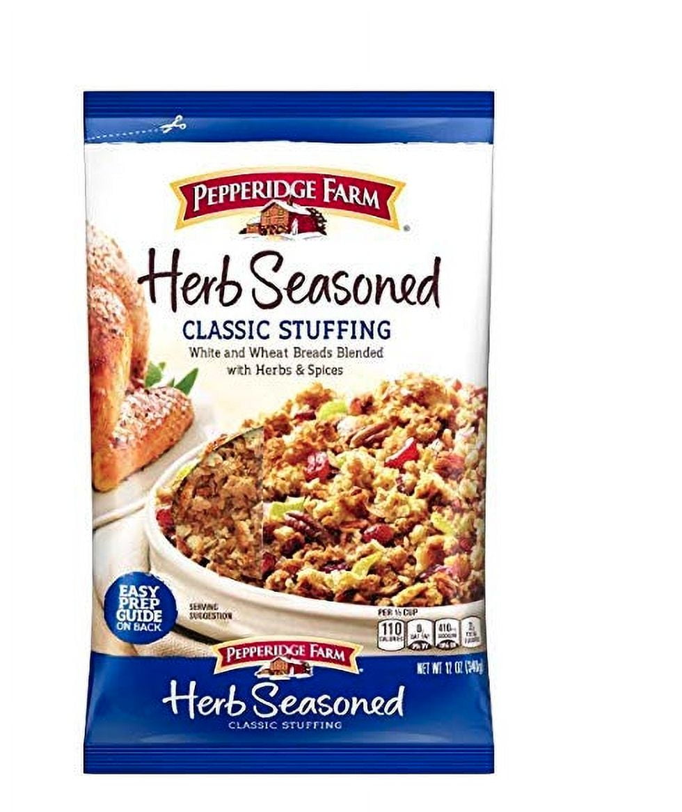 Pepperidge Farm - Herb Seasonsed - Classic Stuffing - Pack of 3 12oz Bags - Walmart.com