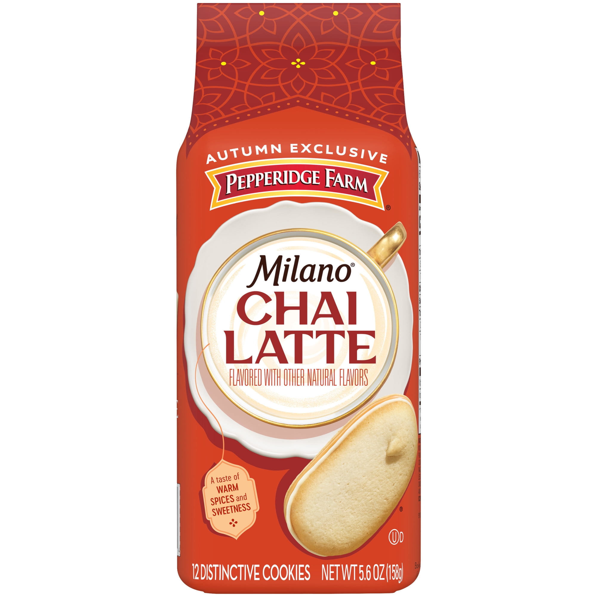 Pepperidge Farm Milano Chai Latte White Chocolate Cookies, 5.6 oz Bag ...