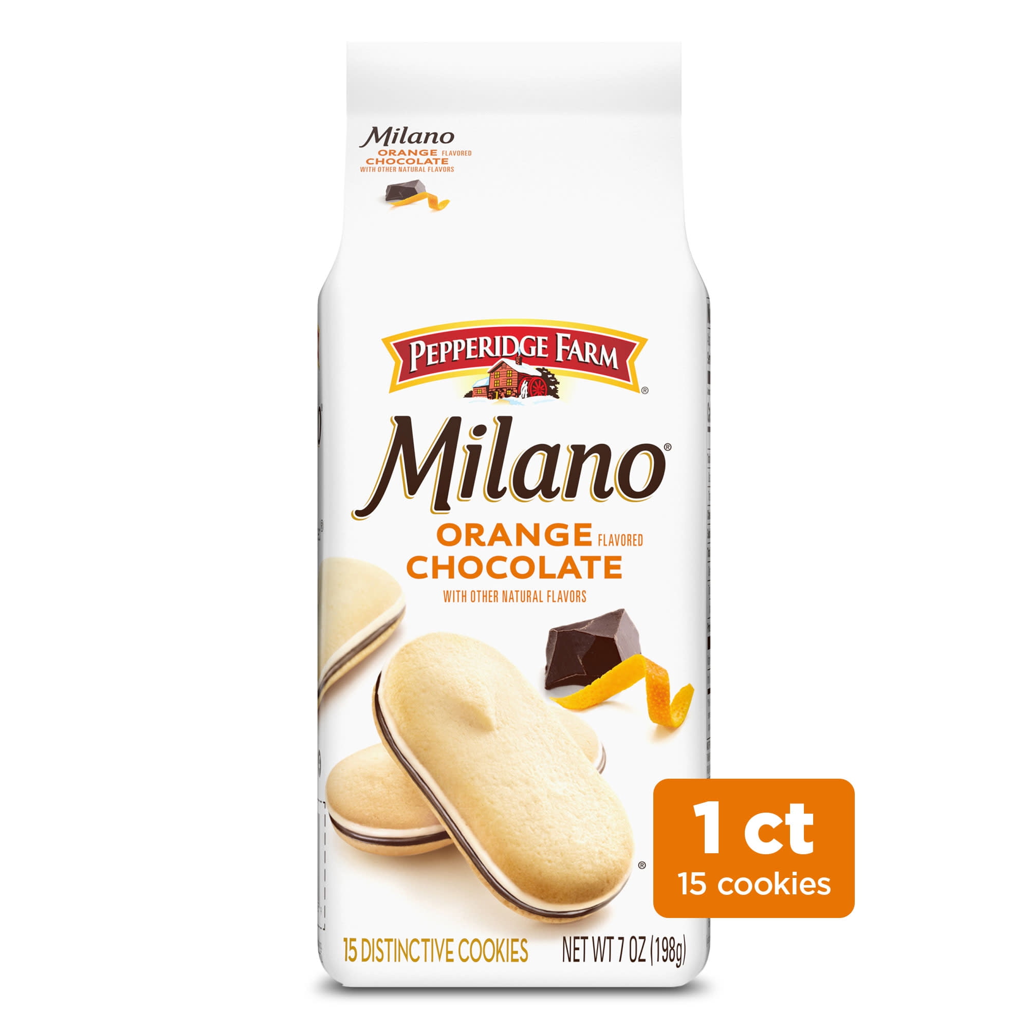 Pepperidge Farm Milano Cookies, Chocolate Orange, 7 oz Bag - Walmart.com