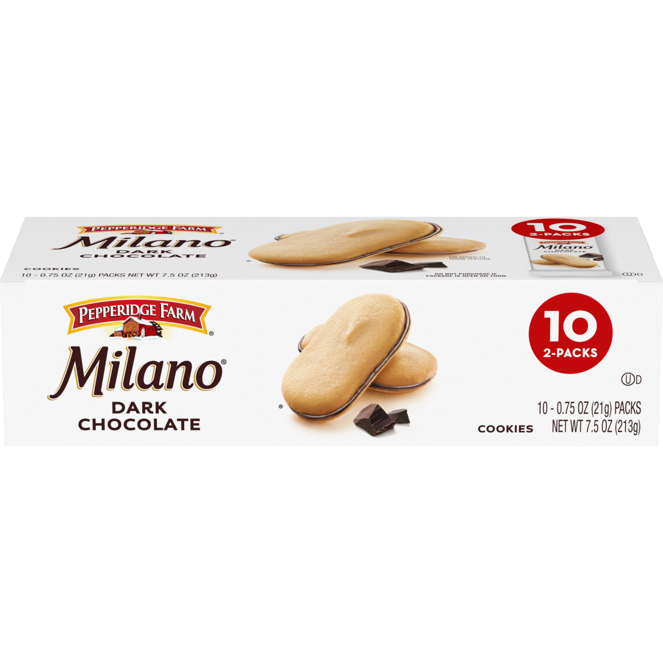 Pepperidge Farm Milano Cookies, Dark Chocolate, 10 Packs, 2 Cookies per ...