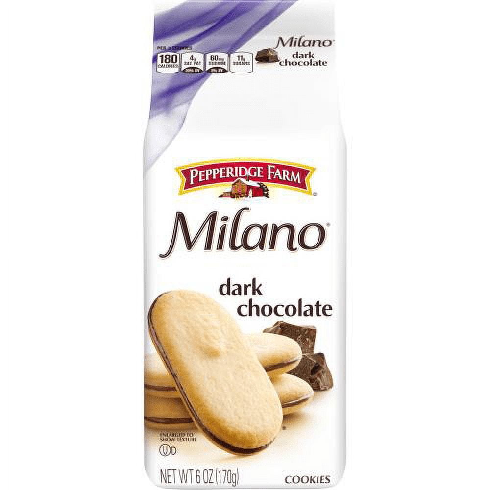 Pepperidge Farm Milano Cookies Dark Chocolate (Pack of 12) - Walmart.com