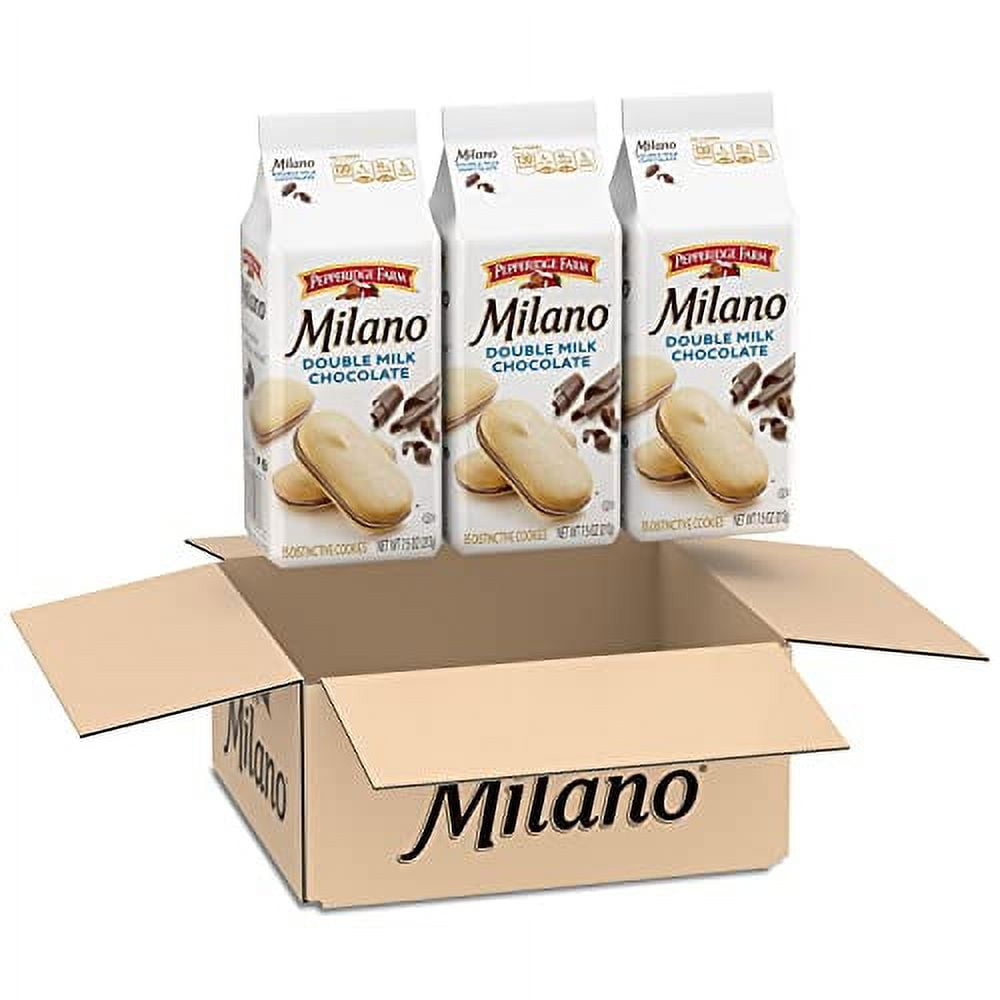 Pepperidge Farm Milano Cookies, Double Milk Chocolate, 7.5 Ounce (Pack ...