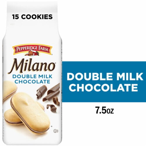 Pepperidge Farm Milano Double Milk Chocolate Cookies 7.5 oz Packaging ...