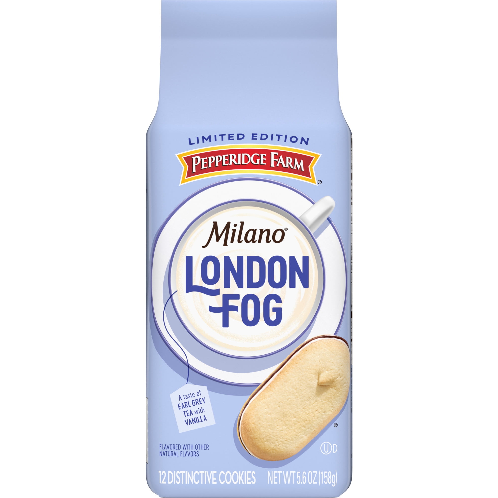 Pepperidge Farm Milano London Fog Earl Grey Flavored Tea Cookies, 5.6 ...