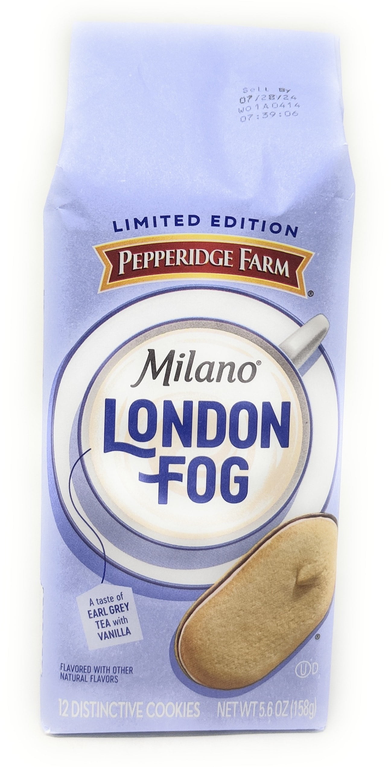 Pepperidge Farm Milano London Fog Cookies, Earl Grey Tea, Vanilla, Milk ...