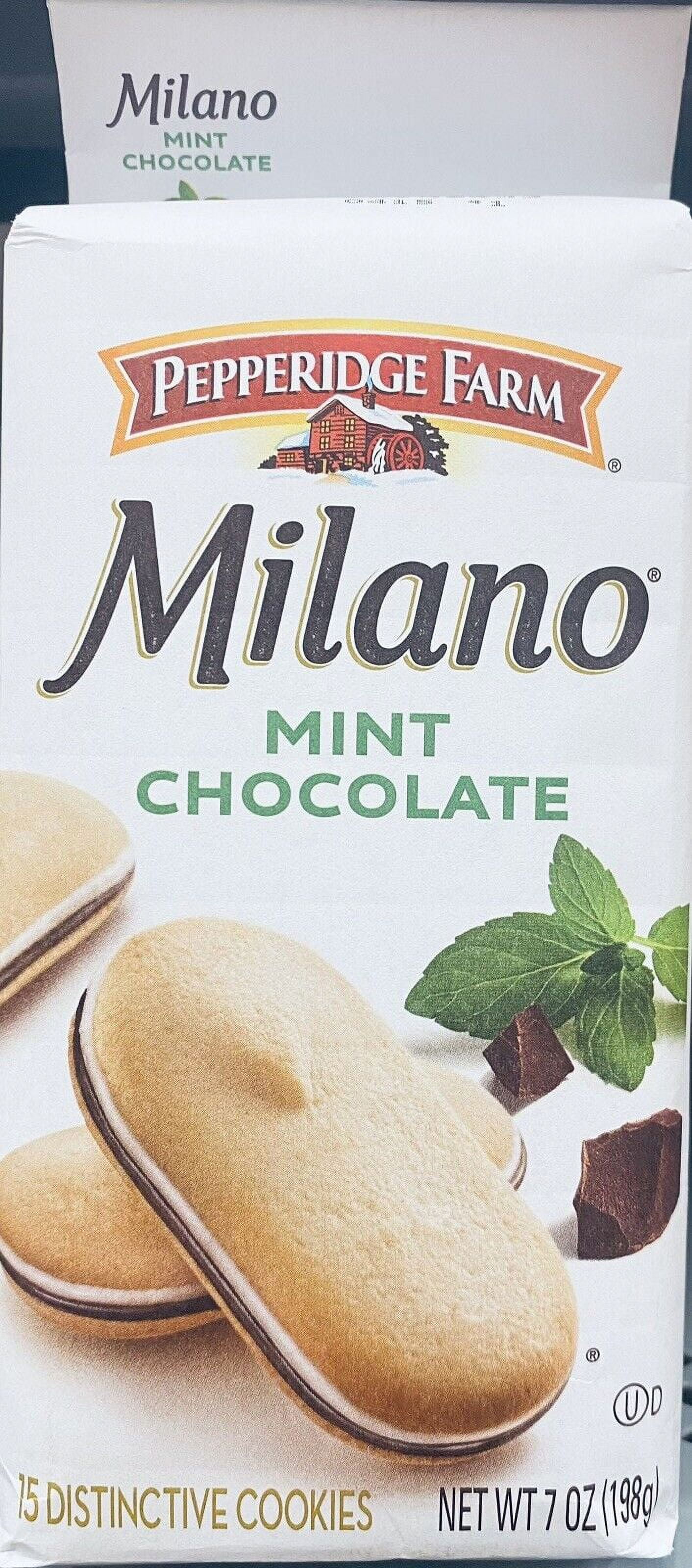 Pepperidge Farm Milano MINT CHOCOLATE Cookies 7 oz Bag - NEW - Walmart.com