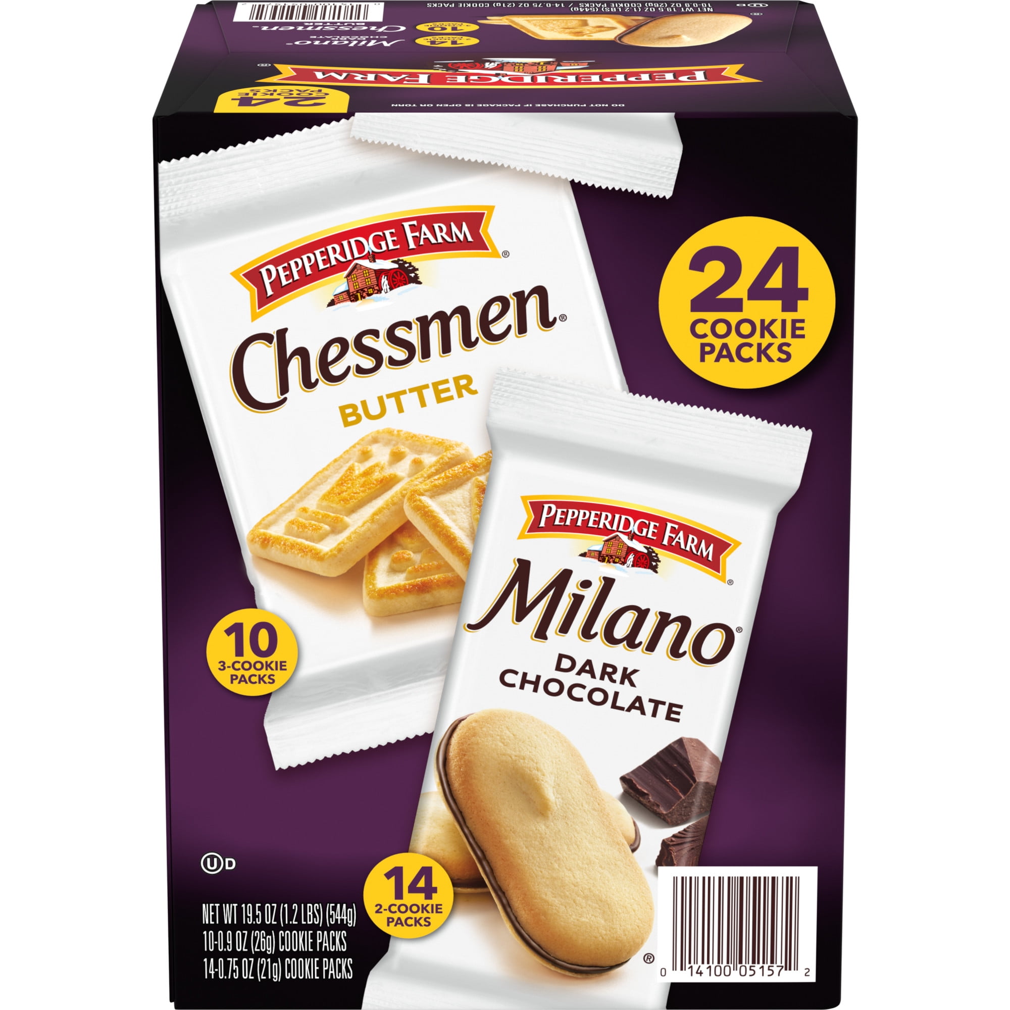 Pepperidge Farm Milano & Chessmen Cookies Travel Assorted Multi Snack ...
