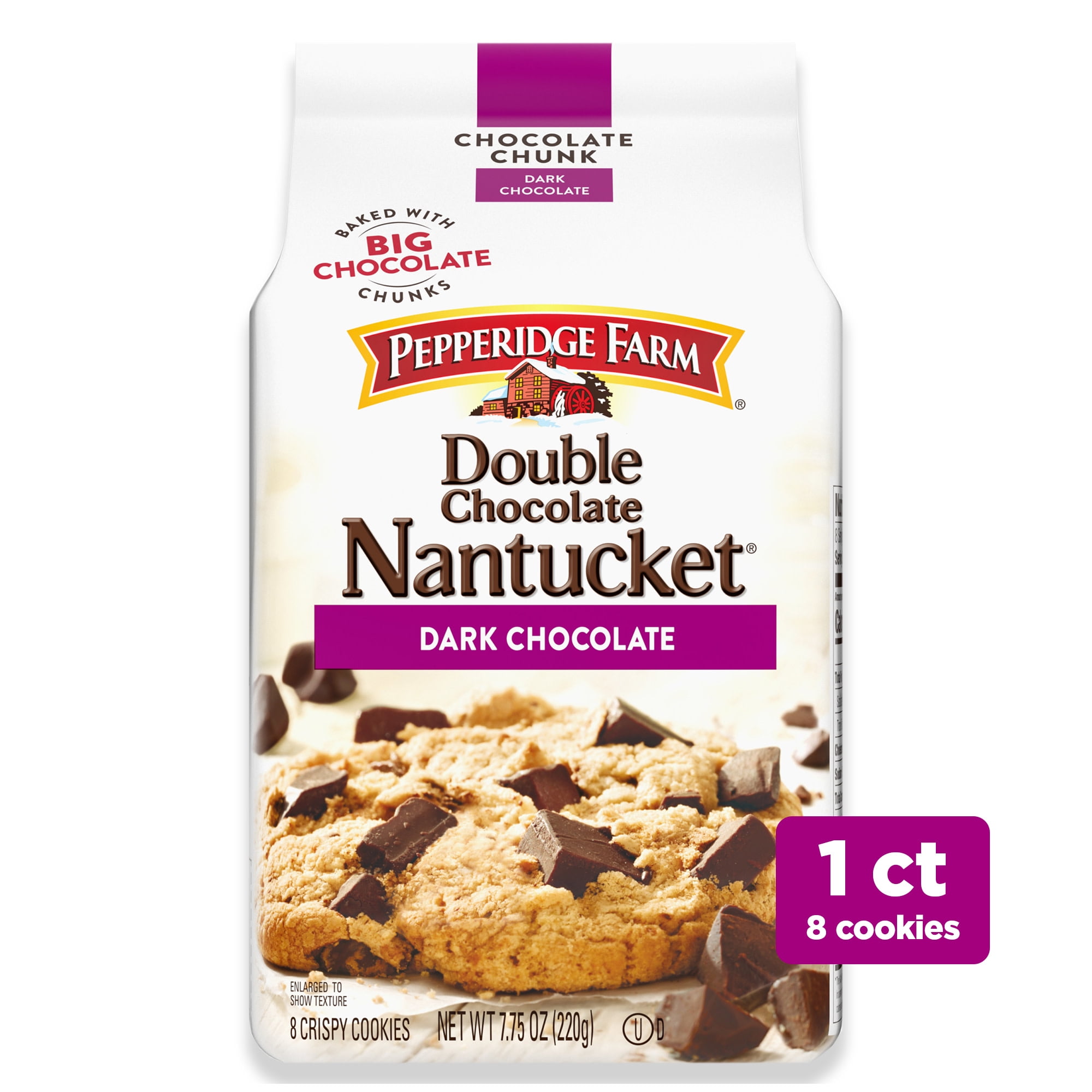 Pepperidge Farm Nantucket Crispy Dark Chocolate Chunk Cookies, 7.2 oz ...