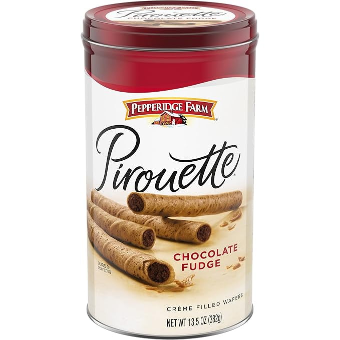 Pepperidge Farm Pirouette Cookies, Chocolate Fudge Créme Filled Wafers ...
