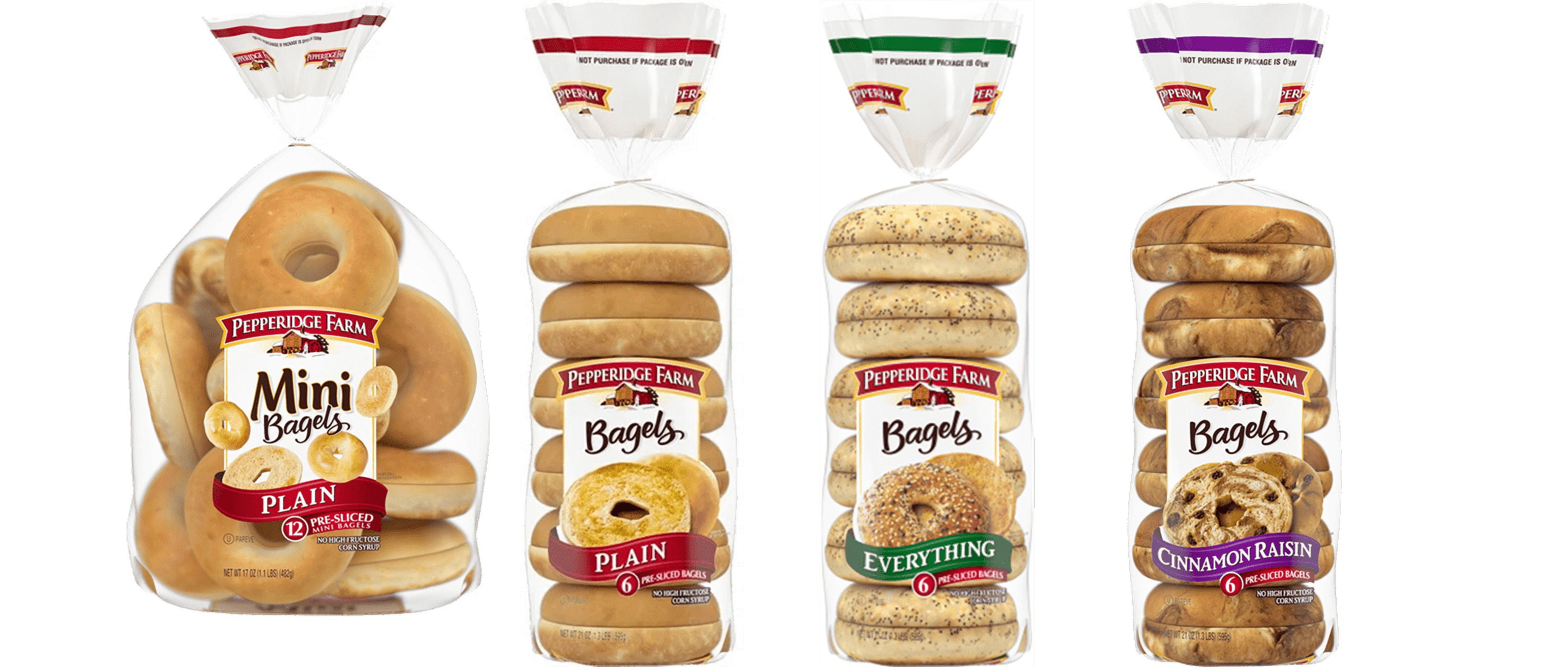 Pepperidge Farm Plain, Plain Mini, Cinnamon Raisin & Everything Pre ...