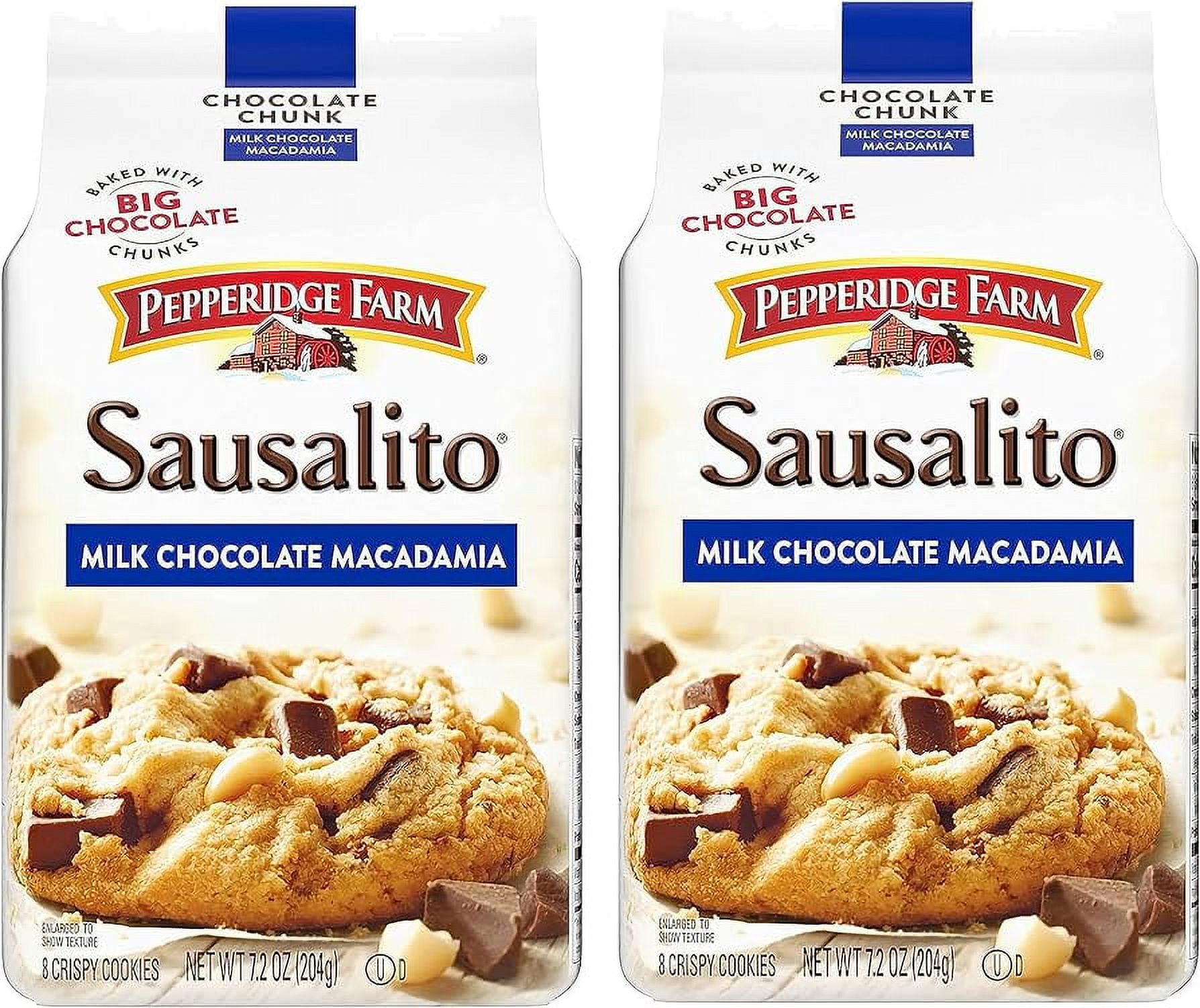 Pepperidge Farm Sausalito Crispy Milk Chocolate Macadamia Cookies - 7 ...