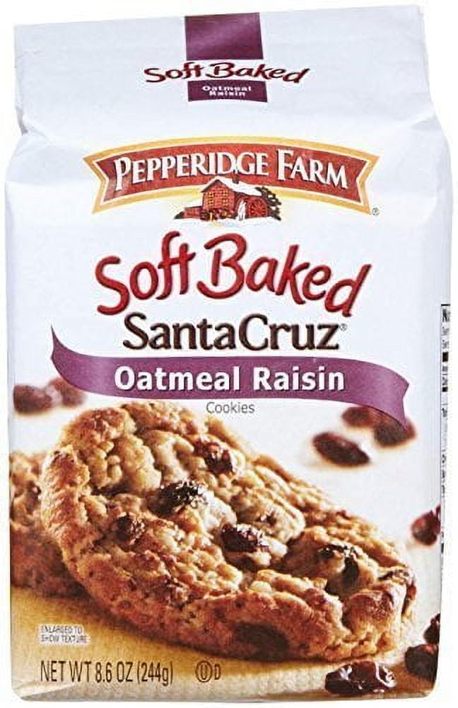 Pepperidge Farm Soft Baked Cookies, Santa Cruz Oatmeal Raisin, 8.6 ...