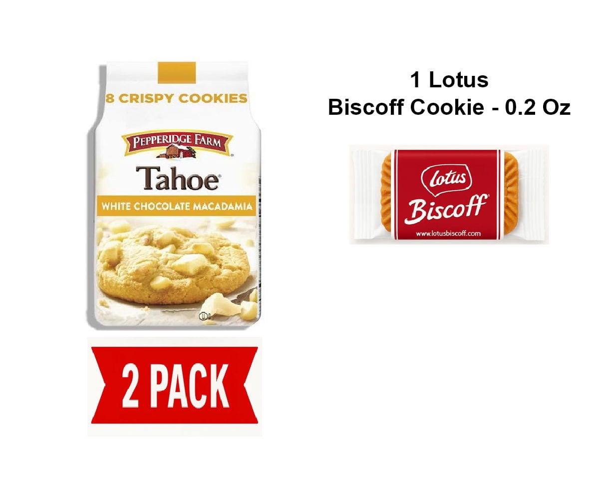 Pepperidge Farm Tahoe Crispy White Chocolate Macadamia Nut Cookies, 7.2 ...