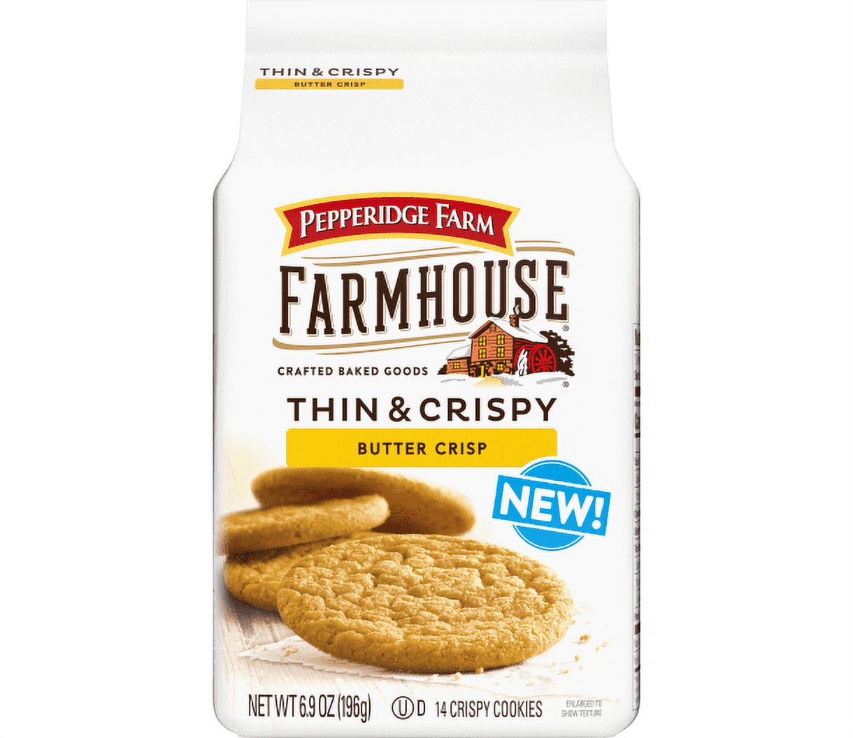 Pepperidge Farm Thin & Crispy Butter Crisp Farmhouse Cookies, 3-Pack ...