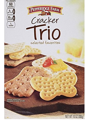 Pepperidge Farm Trio Crackers (Pack HYZ01 of 6) 10 oz Boxes - Walmart.com