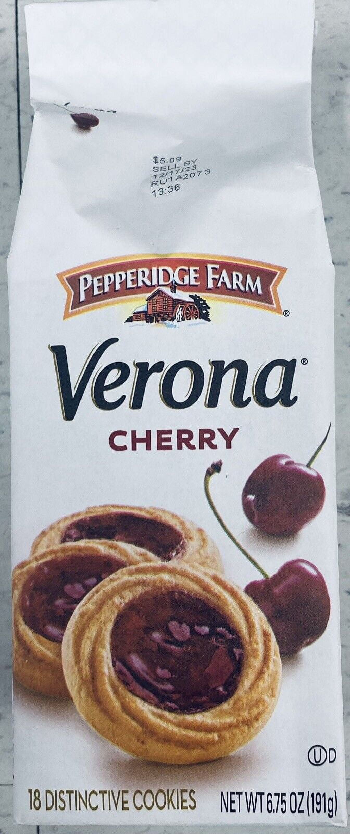 Pepperidge Farm VERONA CHERRY Cookies 6.75 oz Bag - NEW - Walmart.com