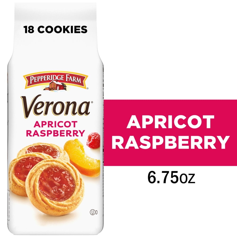 Pepperidge Farm Verona Apricot Raspberry Thumbprint Cookies, 6.75 oz ...