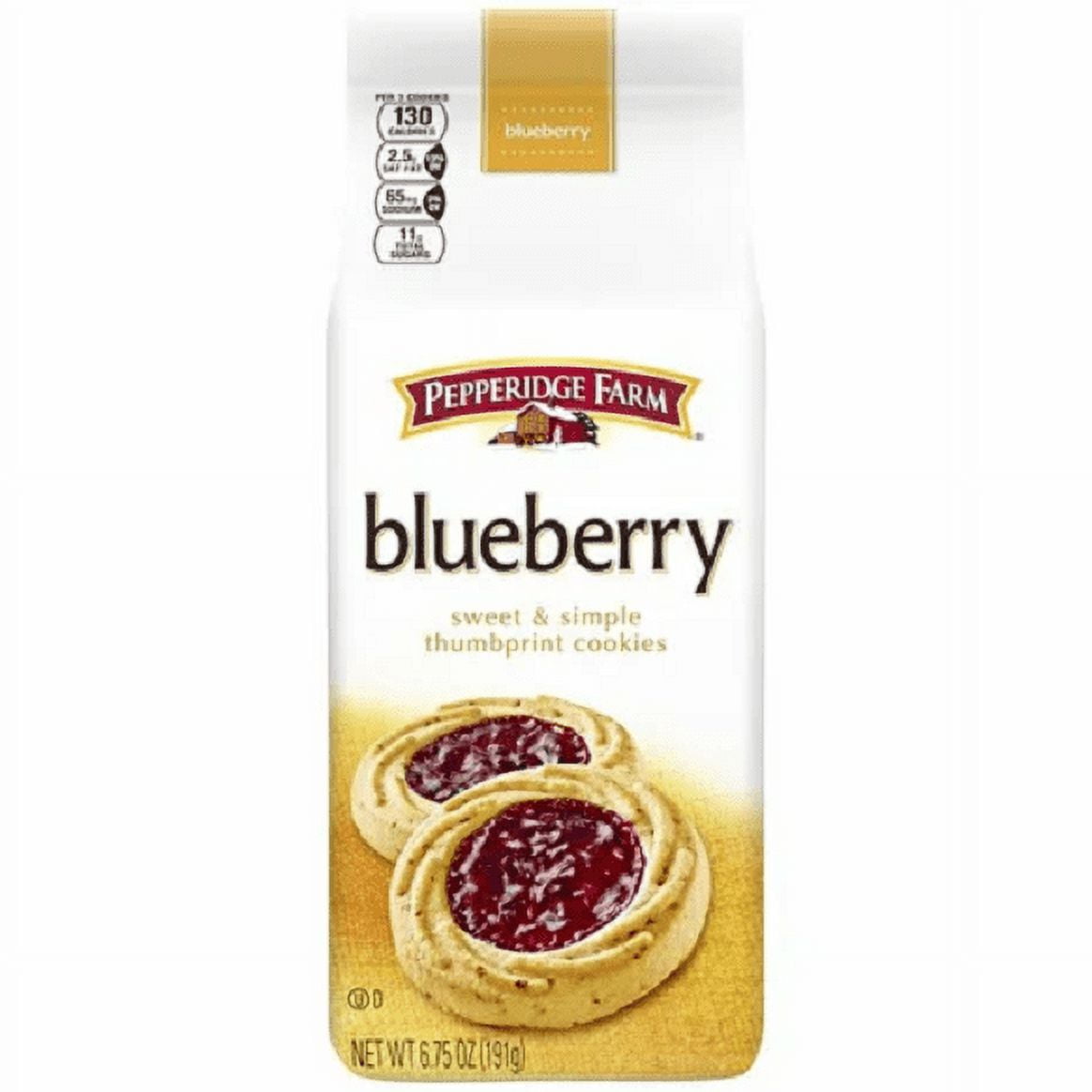 Pepperidge Farm Verona Blueberry Thumbprint Cookies, 3-Pack 6.75 oz ...